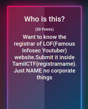 Tamil CTF 2021 | an0n4ce